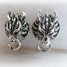 Cloud Wolf Stud Earrings in Sterling Silver - Final Fantasy Cosplay ...