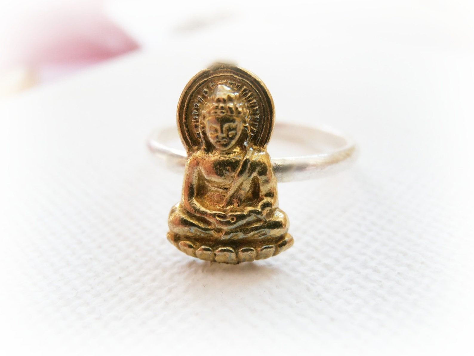Buddha Ring Yoga Ring Little Buddha Ring Yoga Jewelry | Etsy