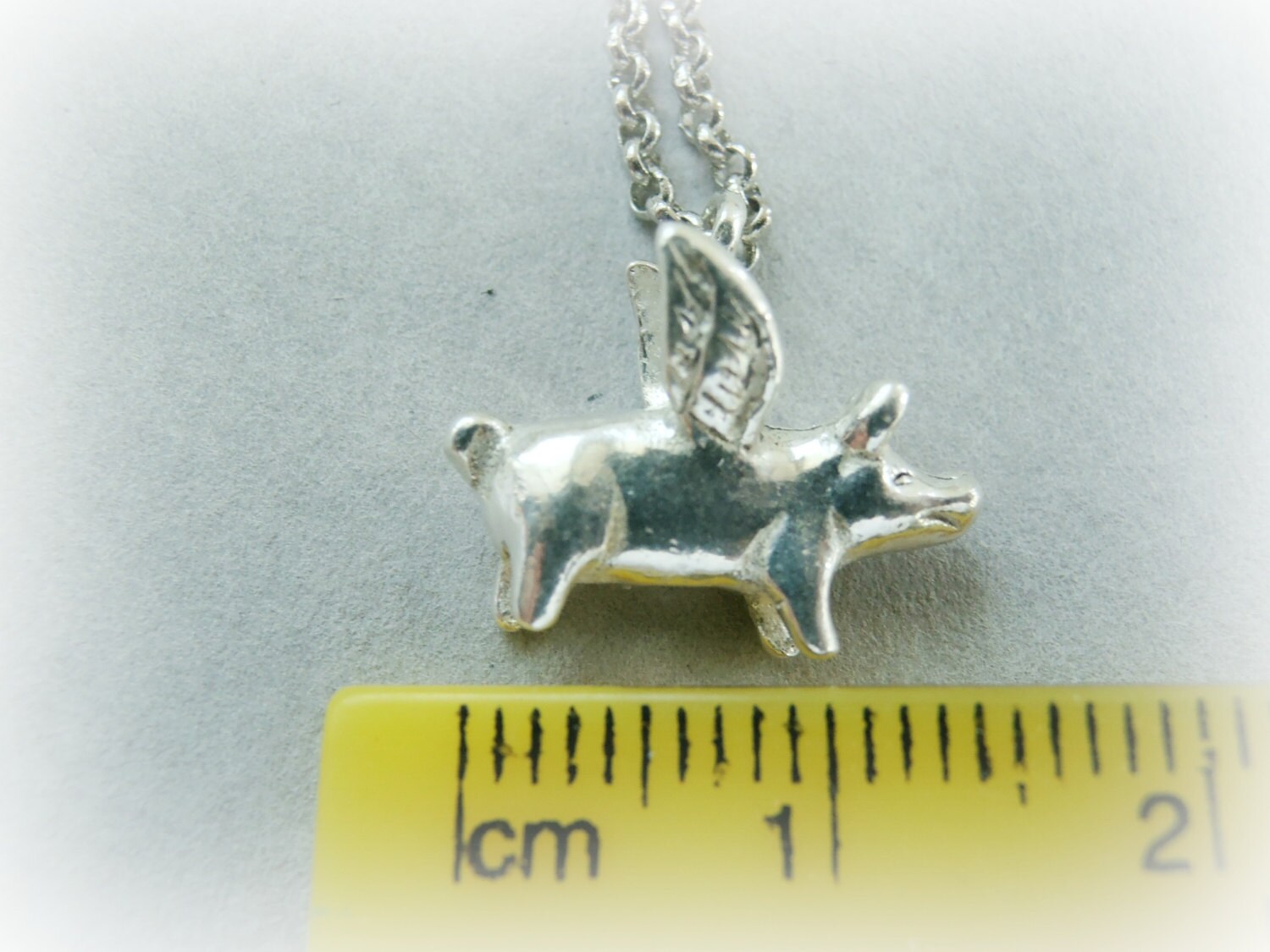 Flying Pig Necklace when Pigs Fly Token of Hopes and - Etsy