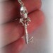 Sterling Silver Skeleton Key Necklace Skeleton Skull Key 925 - Etsy