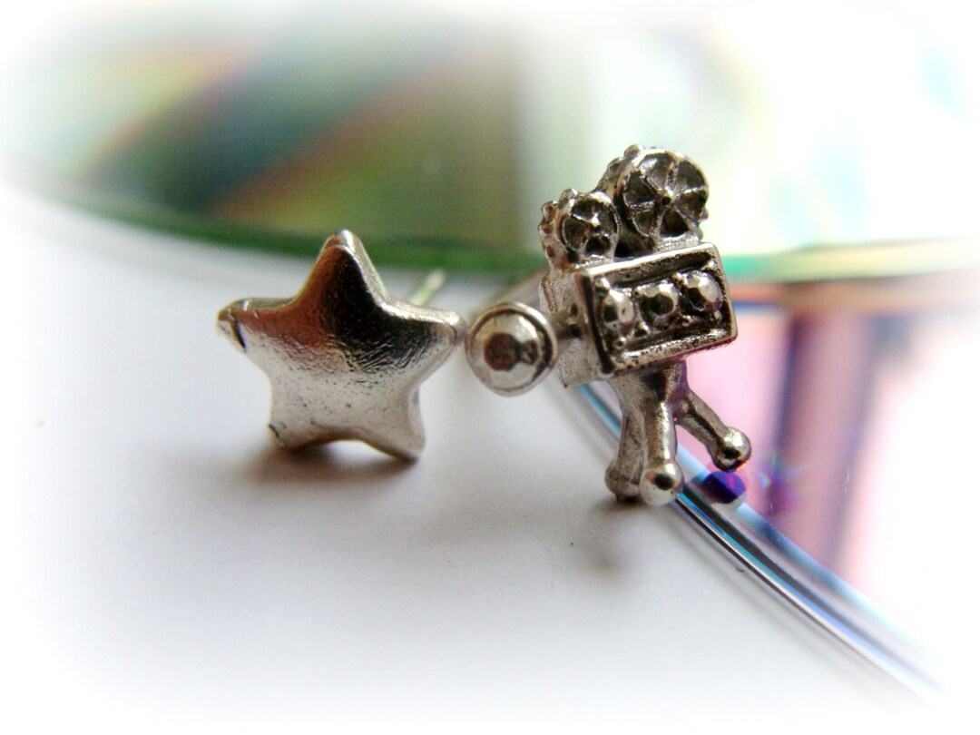 Movie Star Jewelry - Hollywood Star Silver Studs - Gift for Actor ...