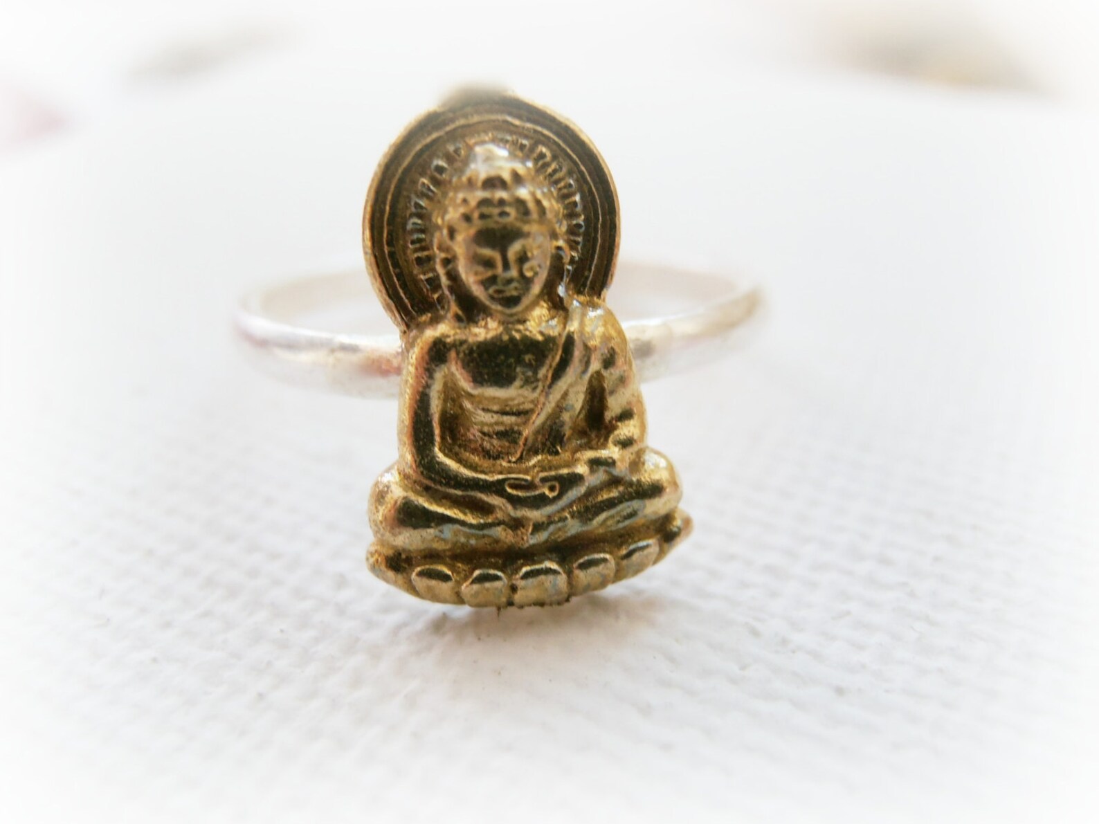Buddha Ring Yoga Ring Little Buddha Ring Yoga Jewelry | Etsy