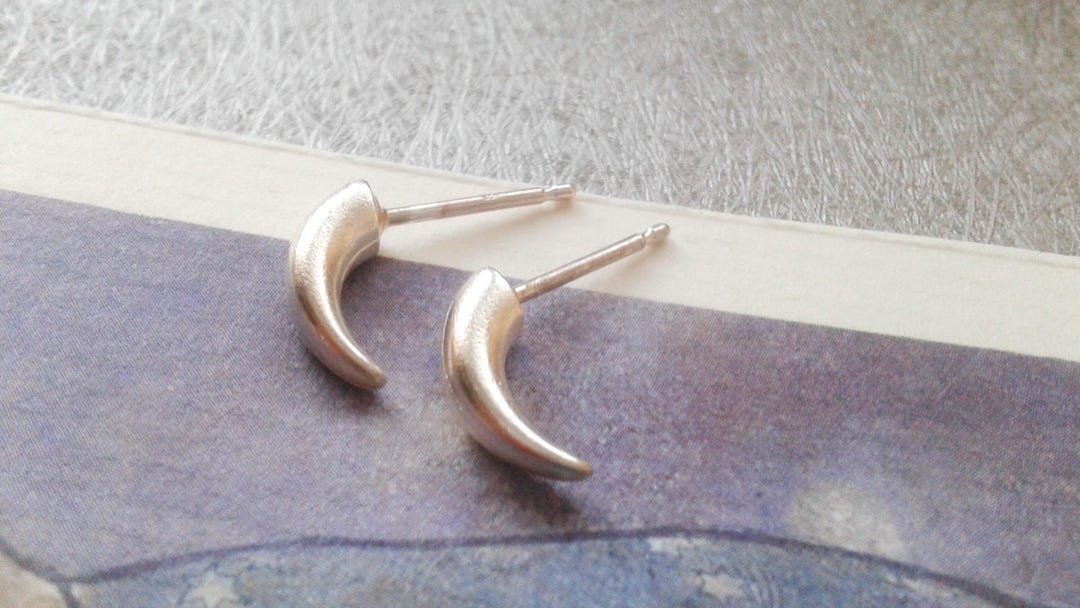 Claws Jewelry Sterling Silver - Tiny Fangs Studs - Tiny Spike Earrings ...