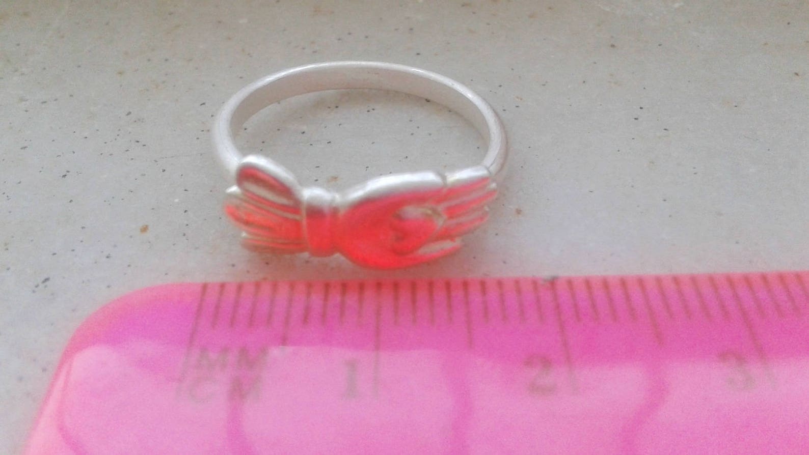 Hand With Heart Ring Hand Holding Heart Jewelry Hand With | Etsy