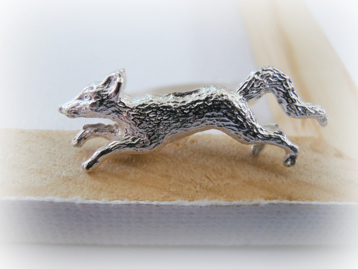 Fox Ring Sterling Silver Adjustable Silver Fox Ring Fox - Etsy