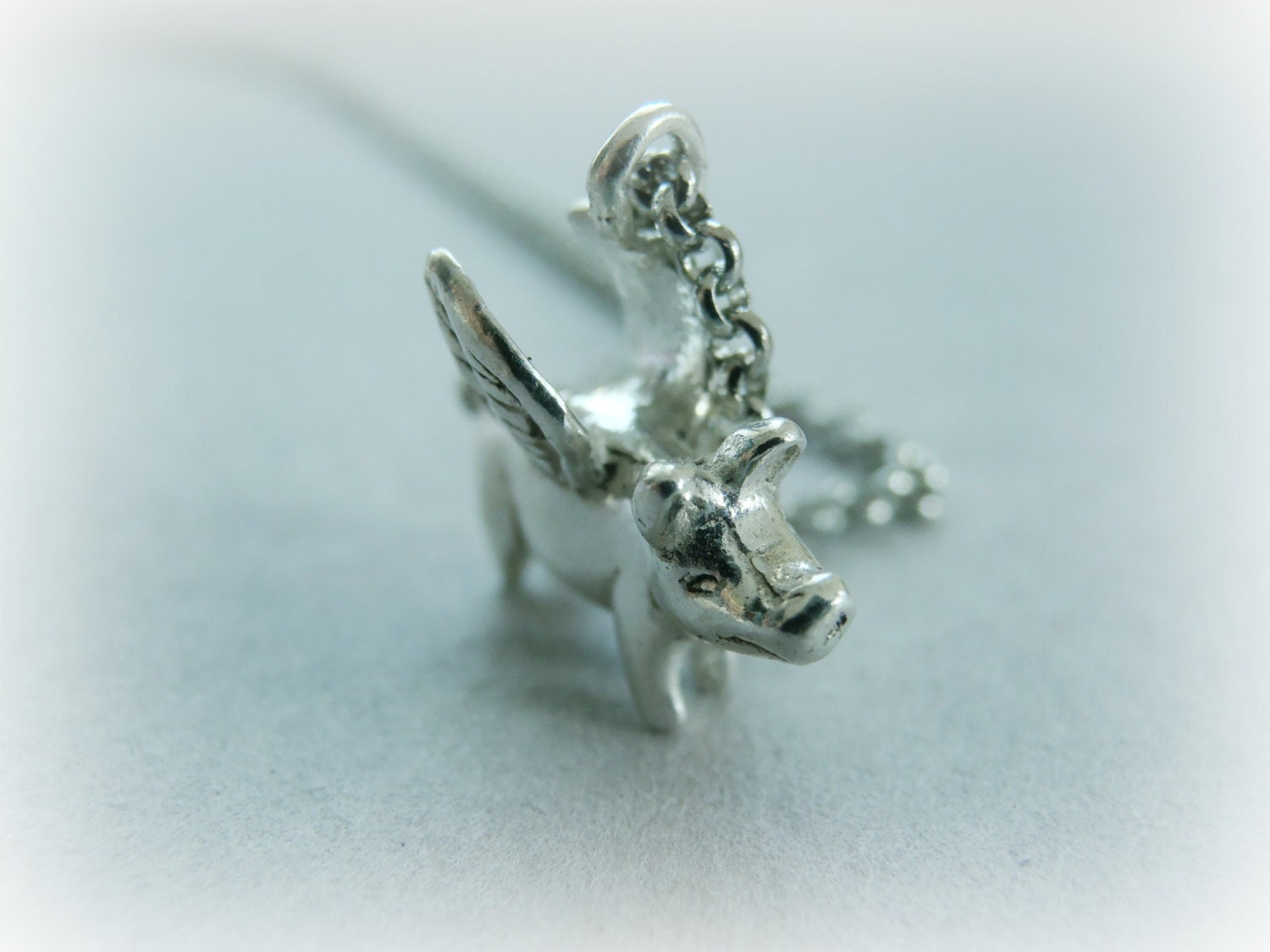 Flying Pig Necklace (when Pigs Fly) - Token of Hopes and Dreams ...