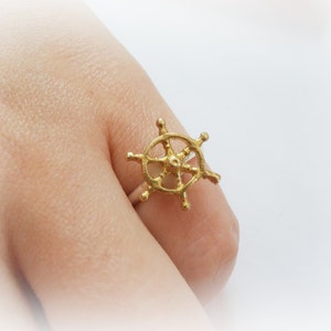 Ship Wheel Ring Captains Wheel Ring Nautical Ring Steering Wheel Ring ...