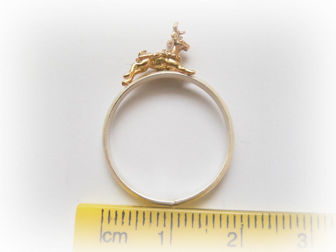 Reindeer Ring - Christmas Stack Ring - Reindeerjewelry - Stocking ...