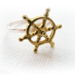 Ship Wheel Ring Captains Wheel Ring Nautical Ring Steering Wheel Ring ...