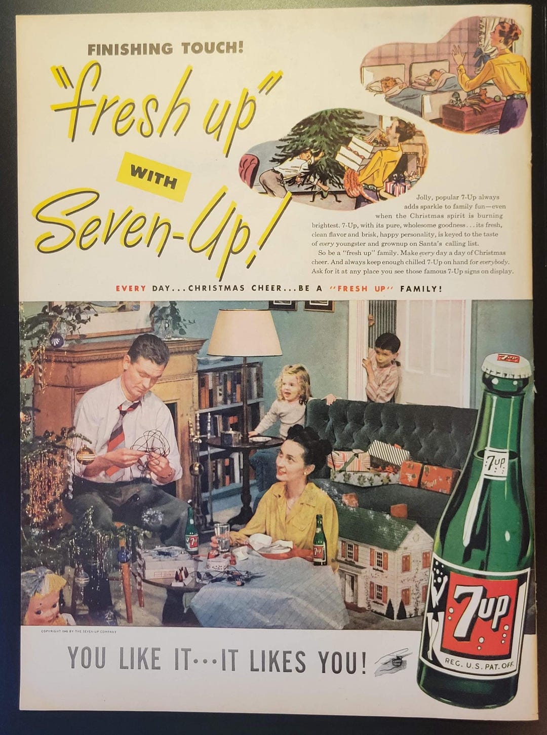 1946 7-up Ad From Life Magazine - Etsy