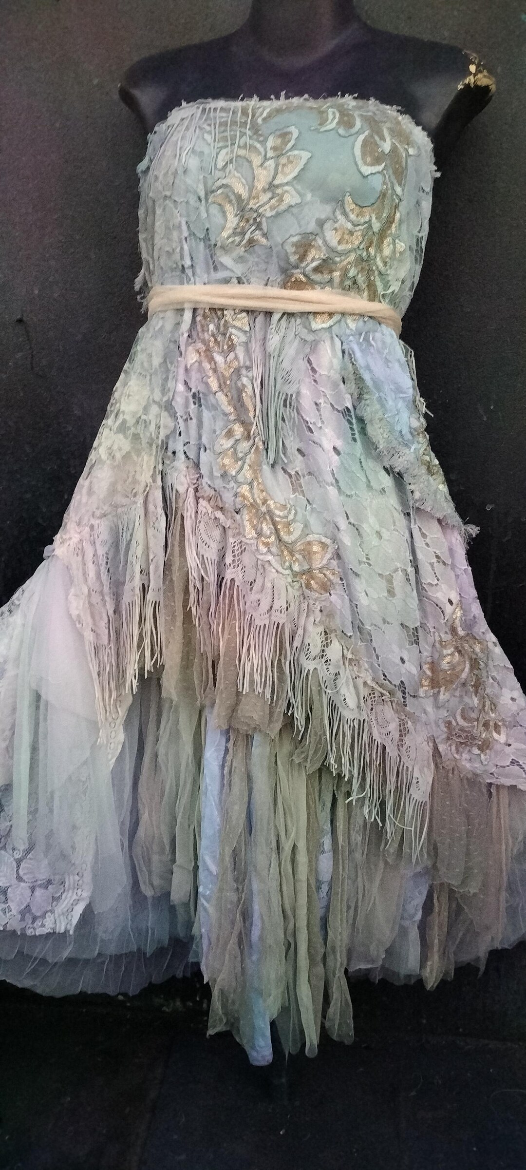 Wildskin Festival Gypsy Boho Angel Fairy Mermaid Skirt Shabby Tattered ...