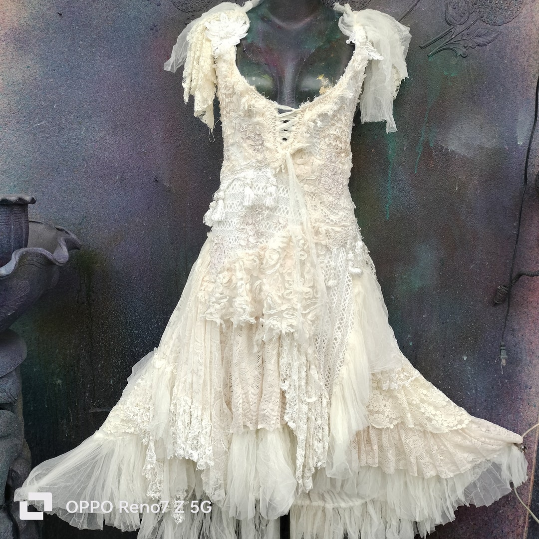Bohemian Gothic Wildskin Lace Gypsy Angel Ivory Fairy Shabby Fantasy ...