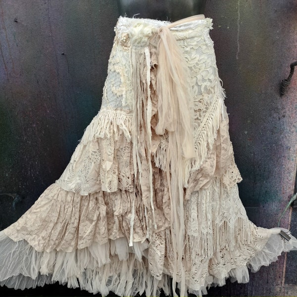 Tattered Skirt - Etsy