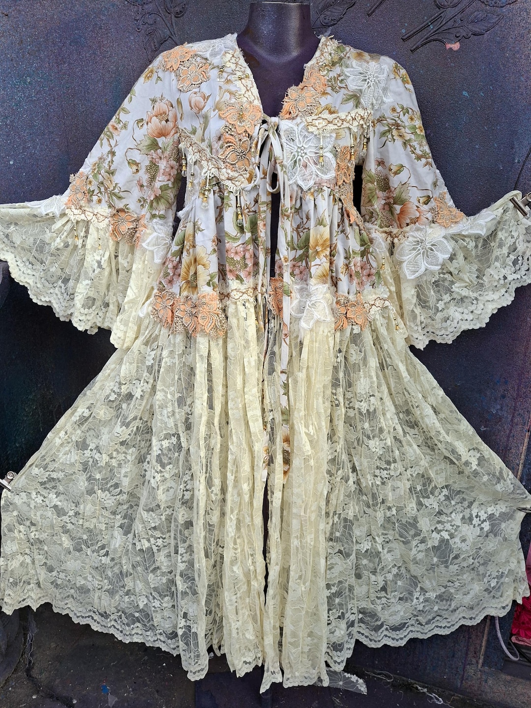 Bohemian Duster Gypsy Hippy Vintage Maxi Gothic Jacket Boho Wildskin ...