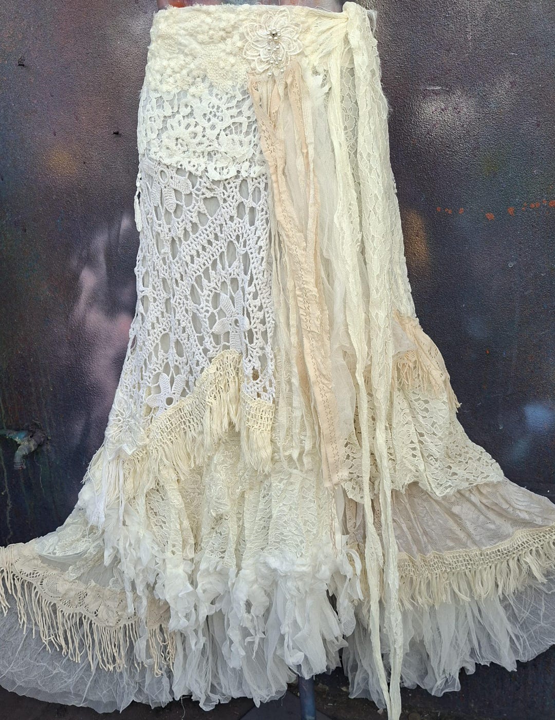 Bohemian Hippy Gypsy Tattered Belly Dance Festival Lace Garden Forest ...