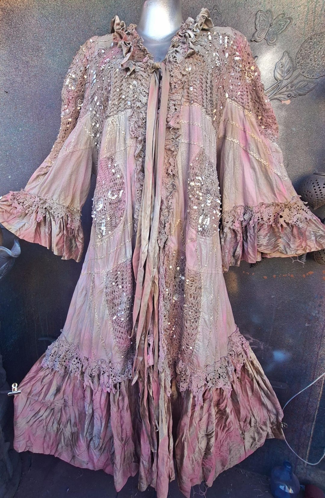 Bohemian Wedding Gypsy Festival Boho Duster Shabby Hippy Angel Fantasy ...