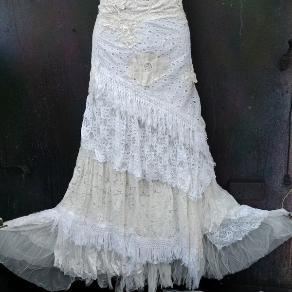 Tattered Skirt - Etsy