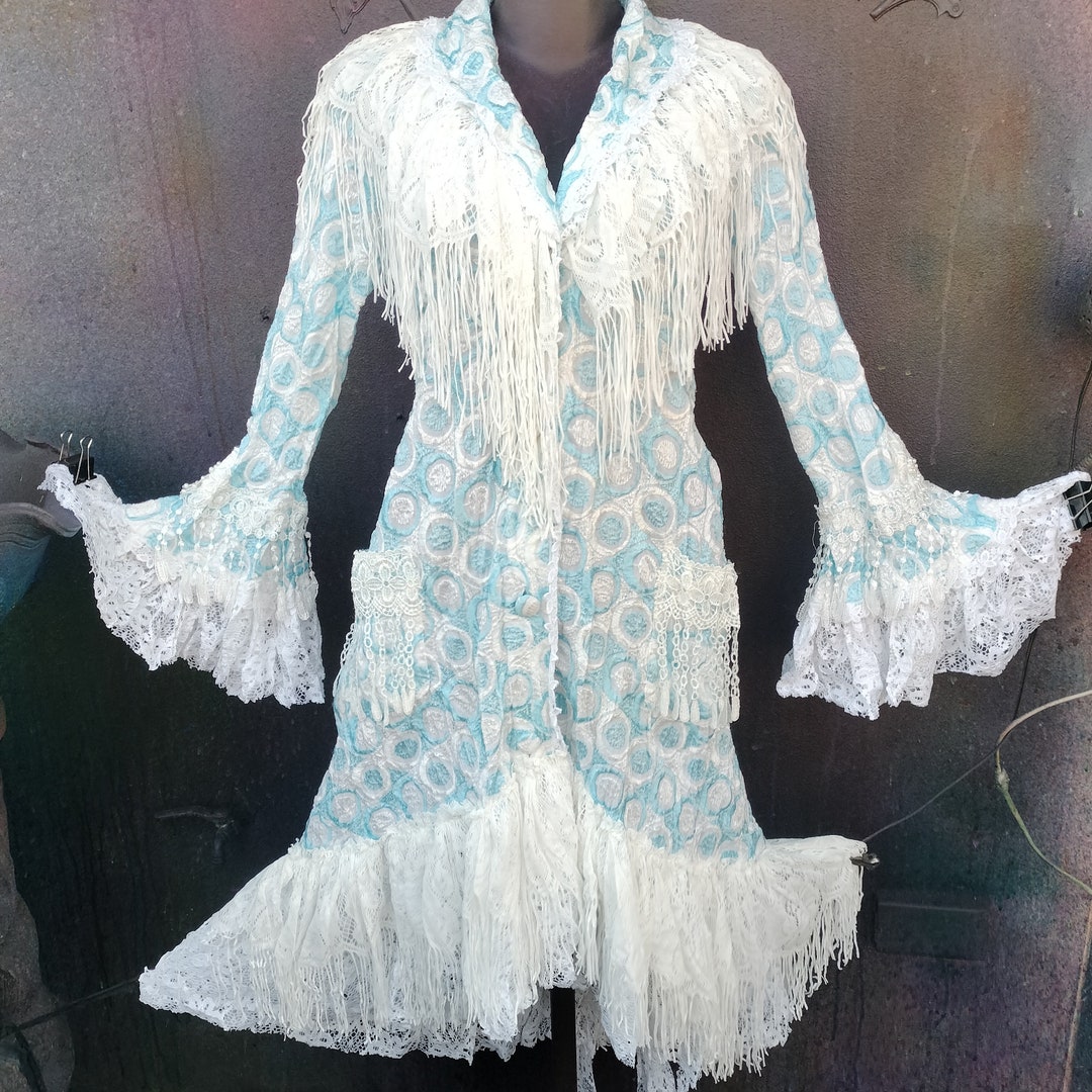 Upcycled Bohemian Duster Angel Fairy Gypsy Hippy Vintage Festival ...