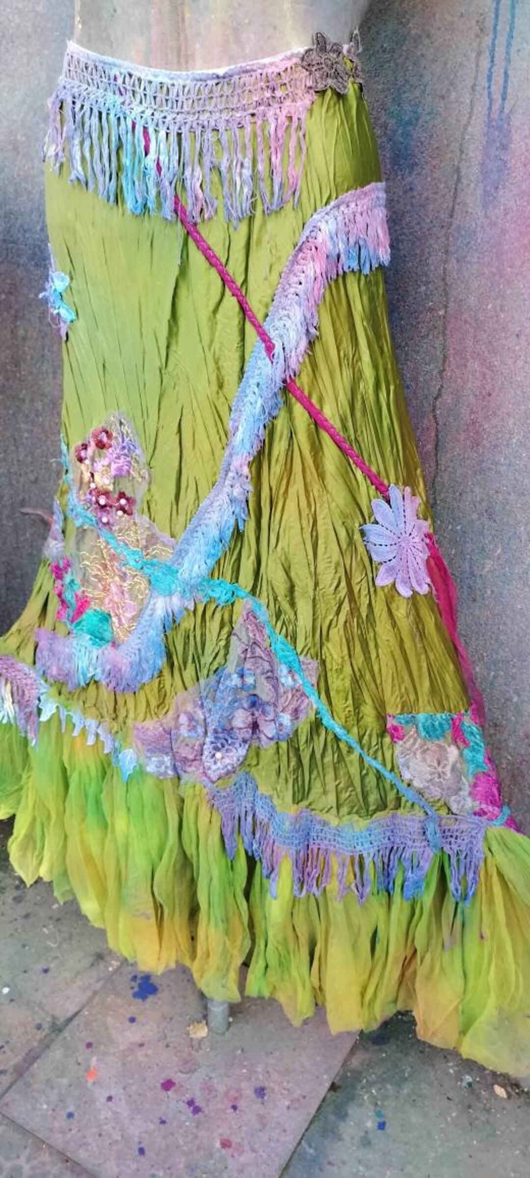 Bohemian Gypsy Fairy Angel Dance Formal Wedding Shabby Lace Bridal ...