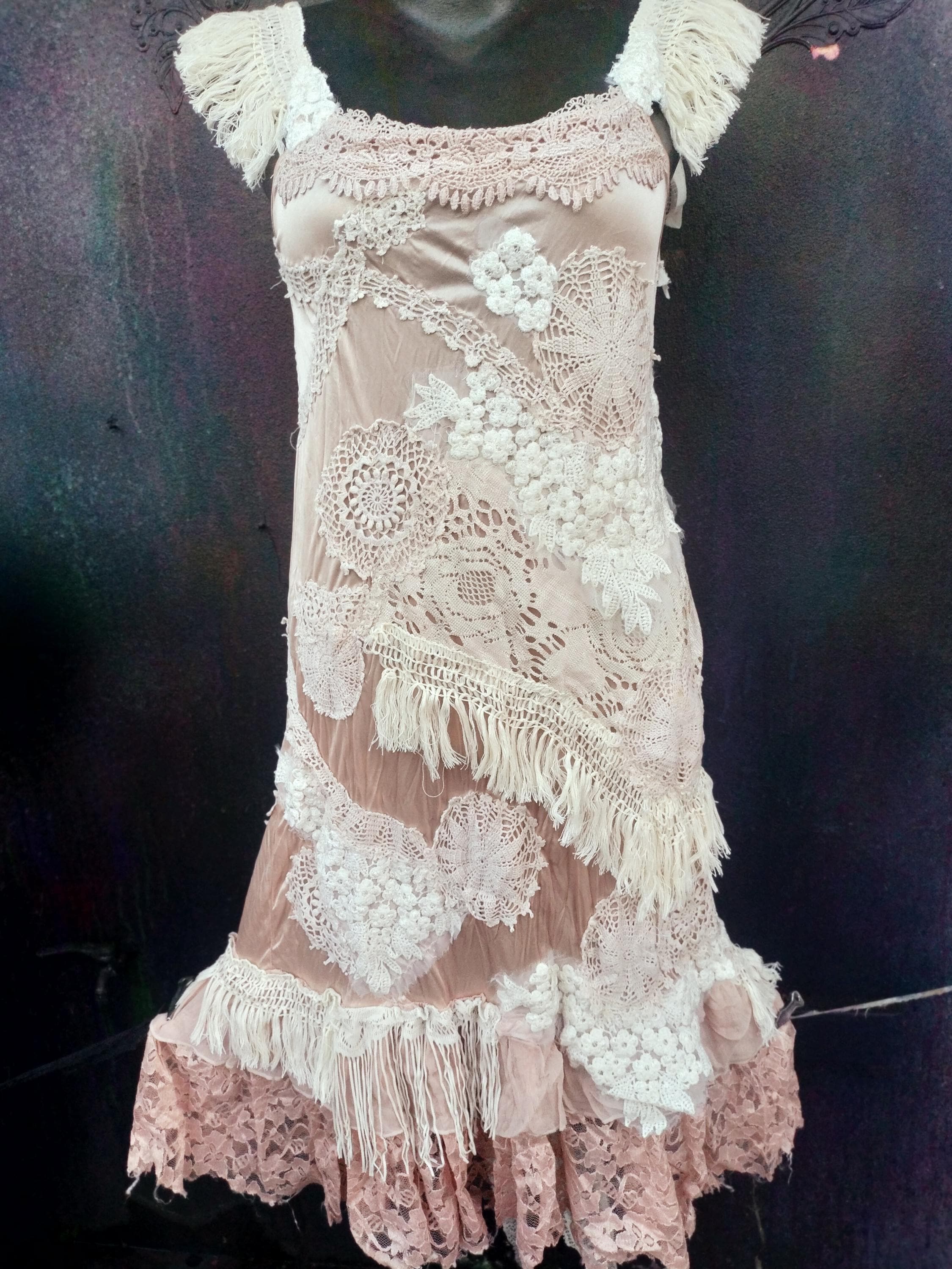 Wild Skin Bohemian Beach Lace Fantasy Vintage Tattered Wedding Boho ...