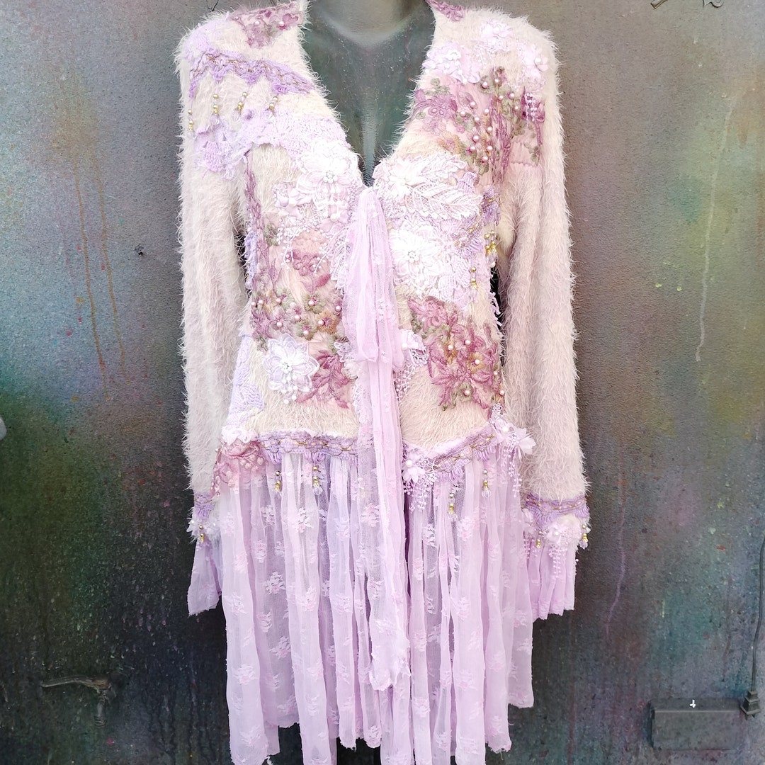 Bohemian Duster Gypsy Hippy Fluffy Vintage Gothic Boho - Etsy