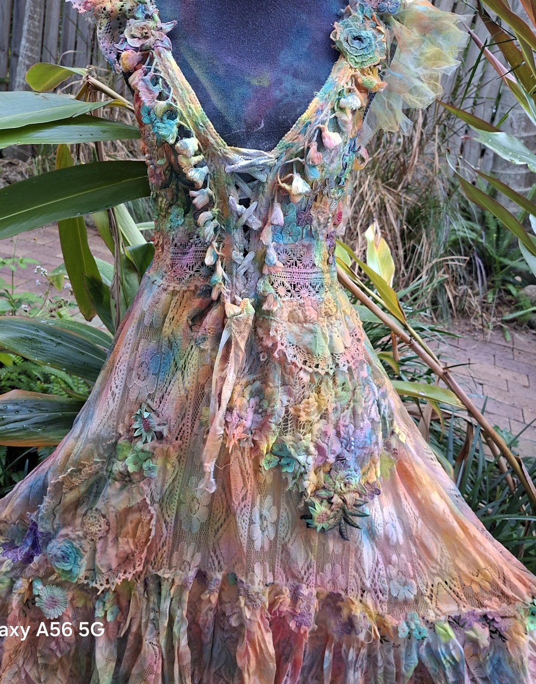 Bohemian Gypsy Boho Festival Shabby Dress Fairy Wildskin Angel Lace ...