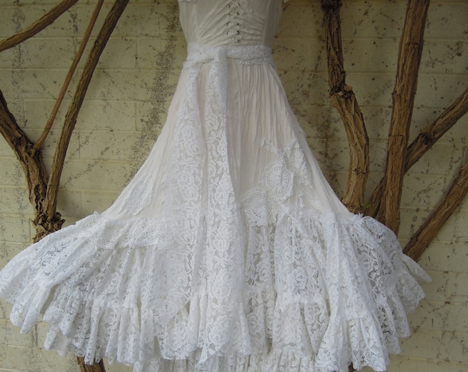 Vintage Inspired Cotton Shabby Chic Dress..small to 36" Bust.." - Etsy