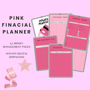 Pink Money Mindset Journal | 52-page Digital Finance & Budget Planner ...