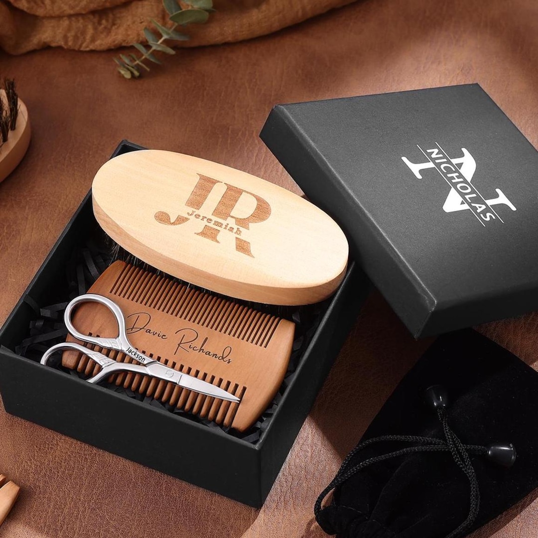 Personalized Beard Grooming Kits, Shaving Kits for Men, Shaving Kits ...