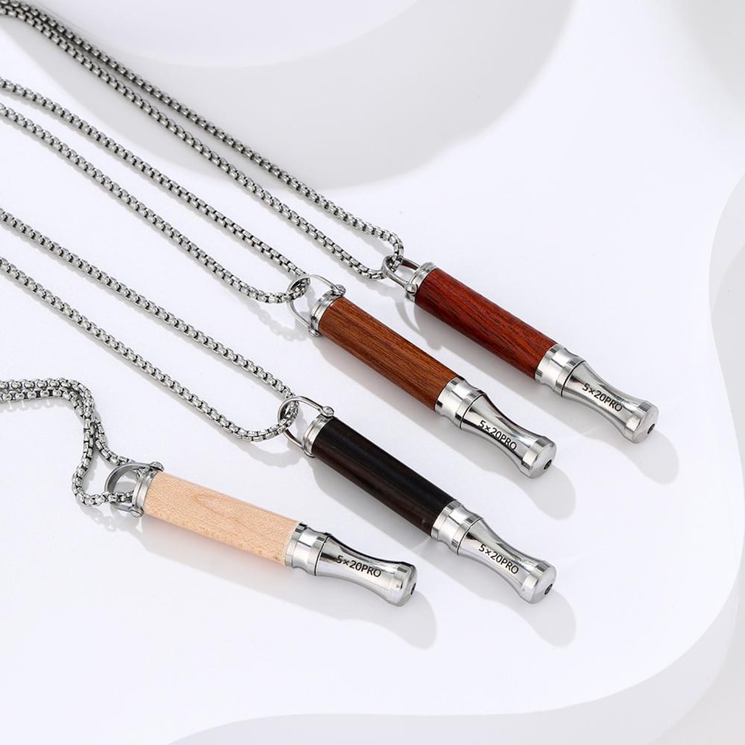 Original Anxiety Necklace Mindfulness Breathing Tool Wooden Calming ...
