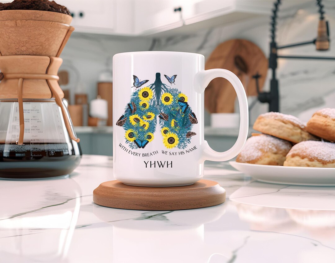 Faith Coffee Mug Names of God Christian Coffee Mug Yahweh Adult Baptism ...