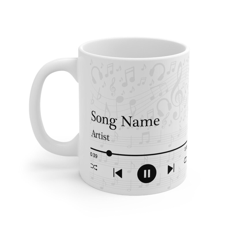 Custom Song Lyrics Mug: Personalized Music Gift With Names - Etsy