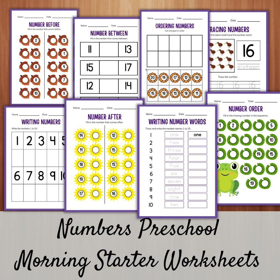 1-20 Number Tracing - Handwriting Practice - Math Cards - Trace, Write ...