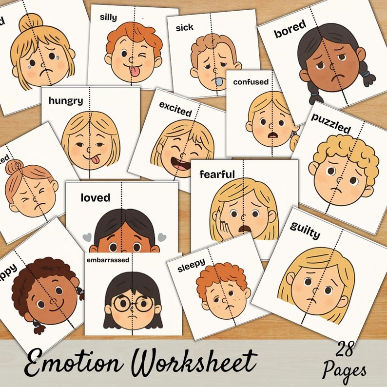 Feelings Activity for Kids - Preschool Printables - Social Emotional ...