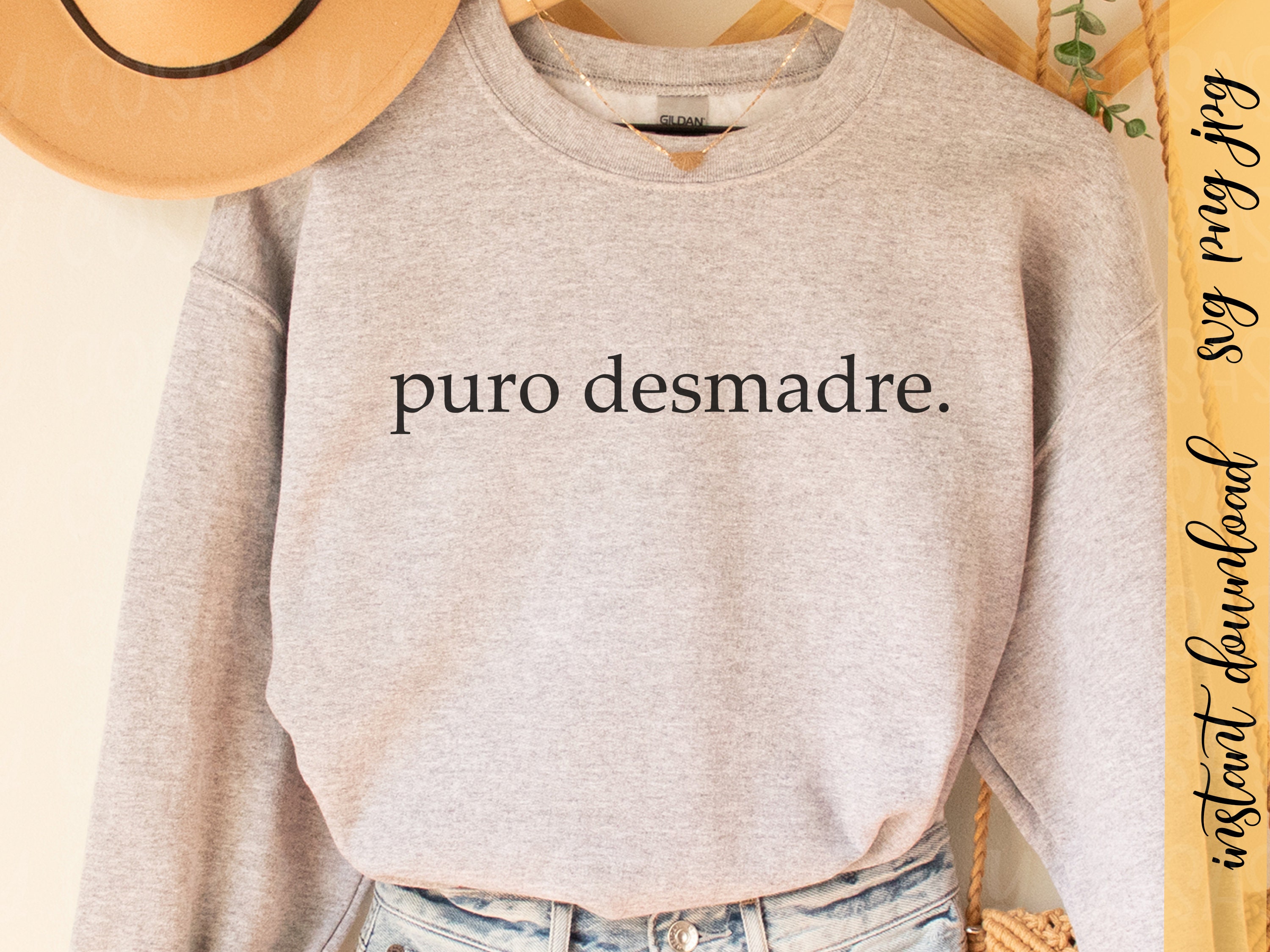 Puro Desmadre Svg, Latina Svg, PNG File, Latina PNG, Latina Shirt Svg ...