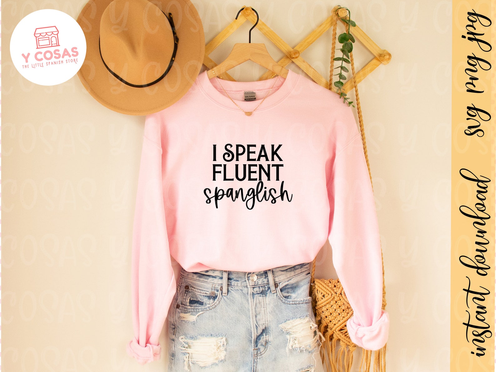 I Speak Fluent Spanglish Svg, Latina Svg, PNG File, Latina PNG, Latina ...