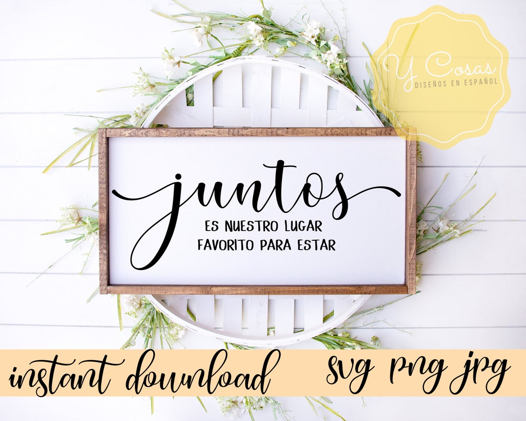 Juntos Es Nuestro Lugar Favorito SVG - Etsy
