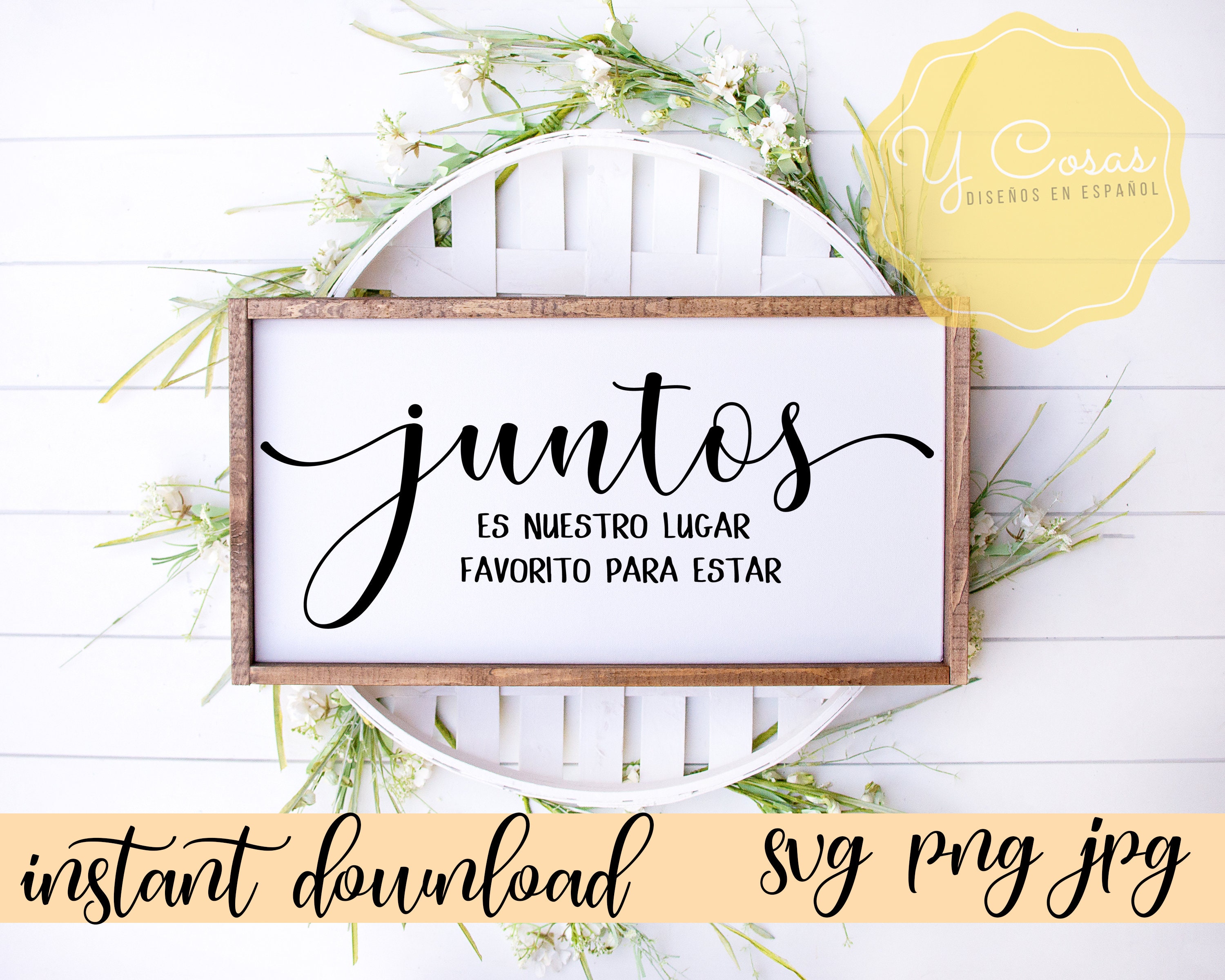 Juntos Es Nuestro Lugar Favorito SVG - Etsy Israel