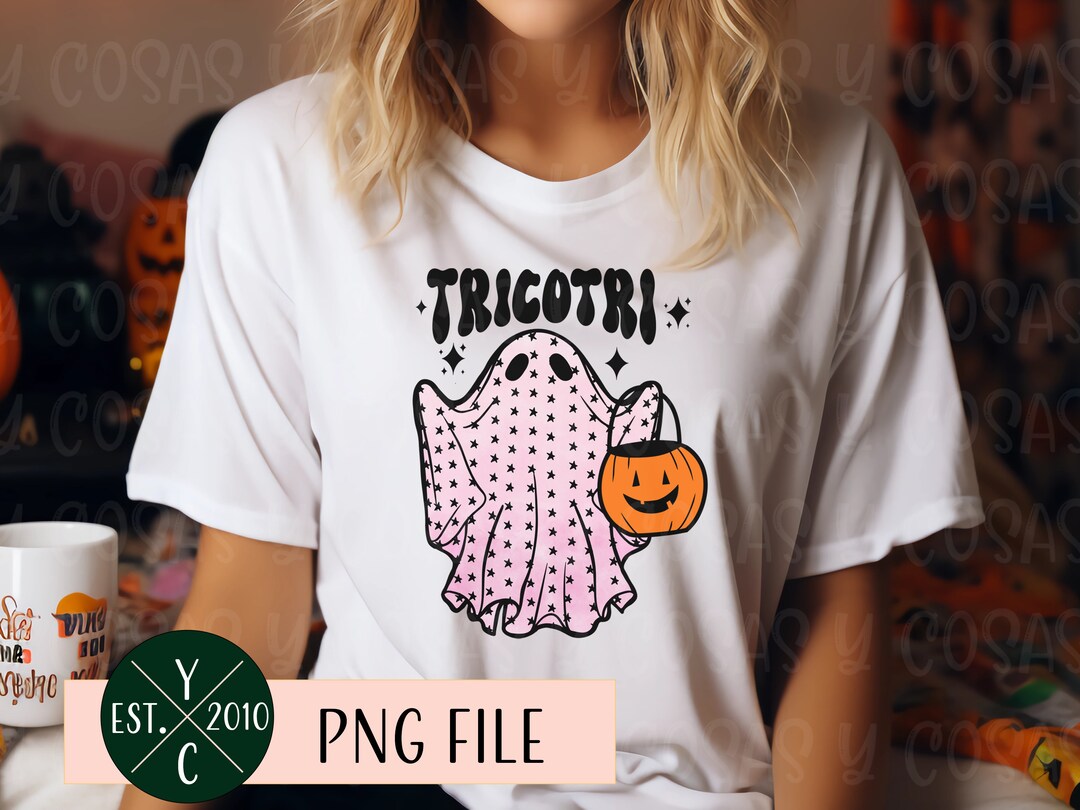 Tricotri Ghost, Trick or Treat, Sublimation Design, PNG File, Halloween ...