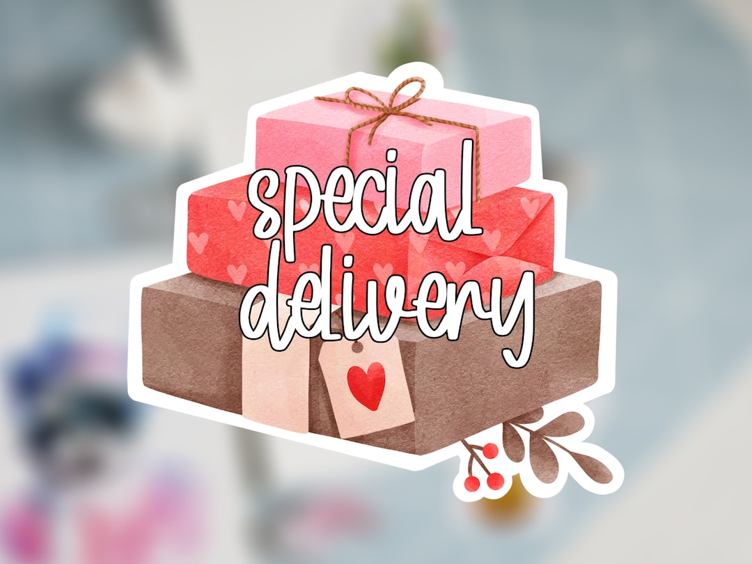 Special Delivery Sticker, Thank You Sticker, Shipping Sticker, Small ...
