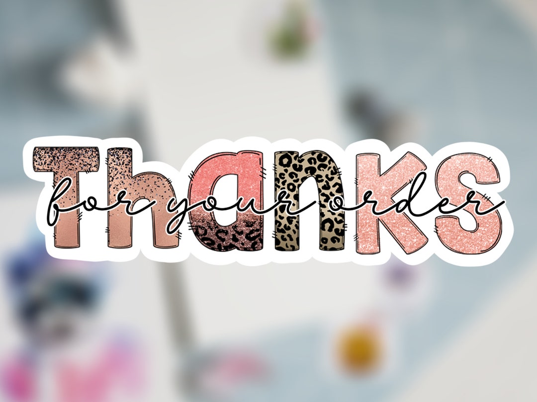 Thanks for Your Support Sticker, Small Business Sticker, Business ...