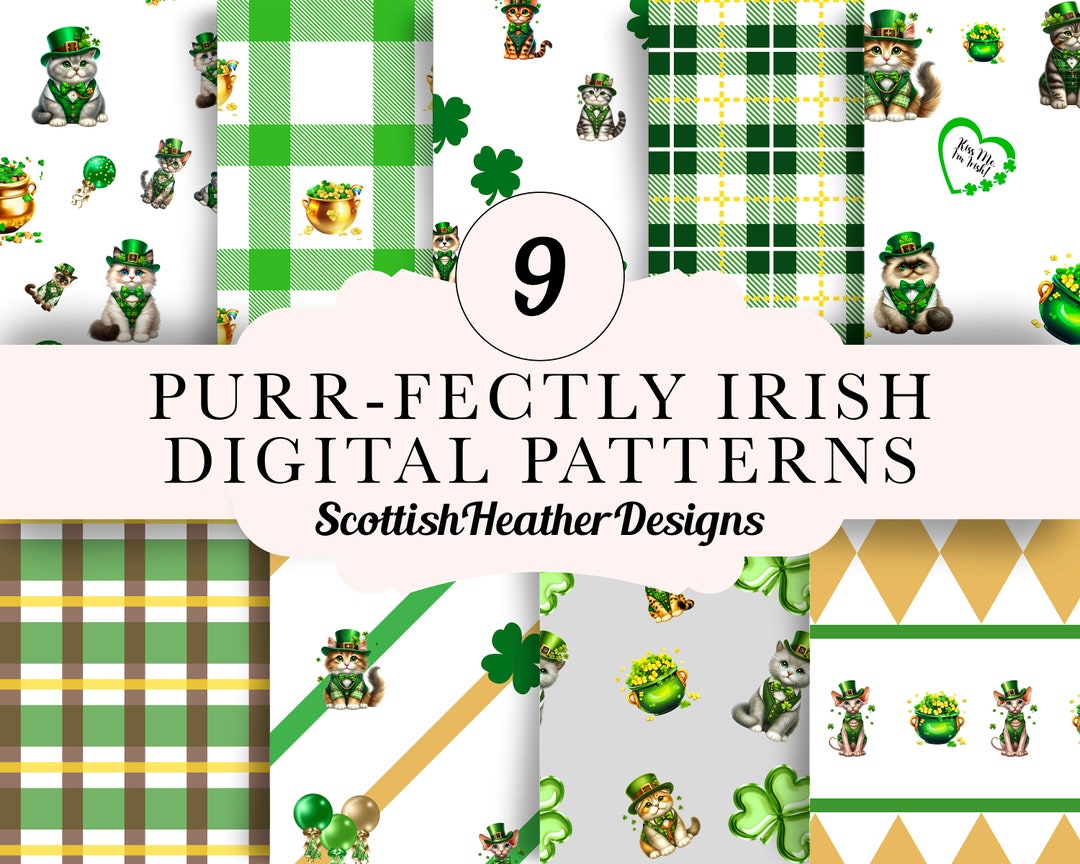 Purr-fectly Irish: Downloadable Cat Patterns for St Patrick's Day ...