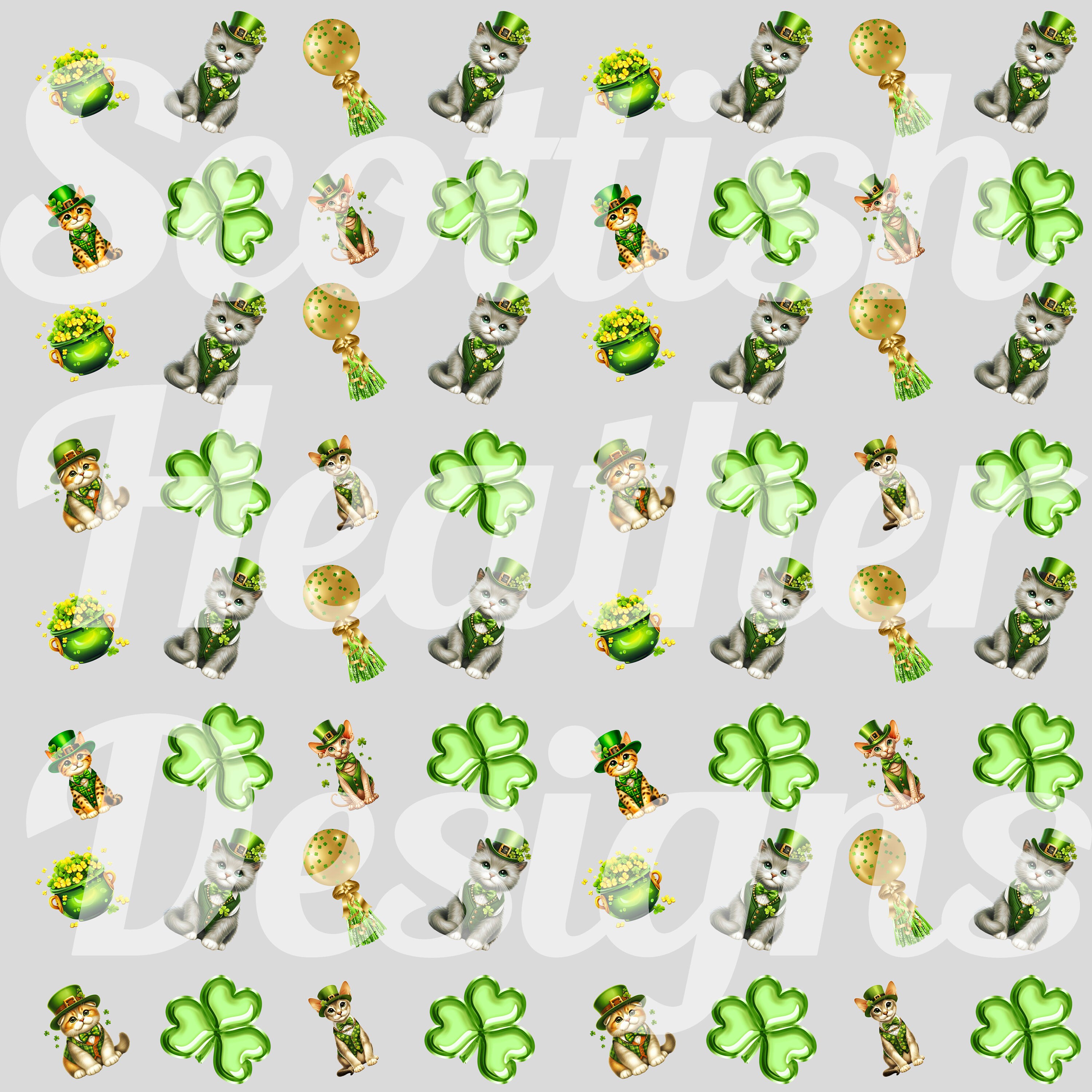 Purr-fectly Irish: Downloadable Cat Patterns for St Patrick's Day ...