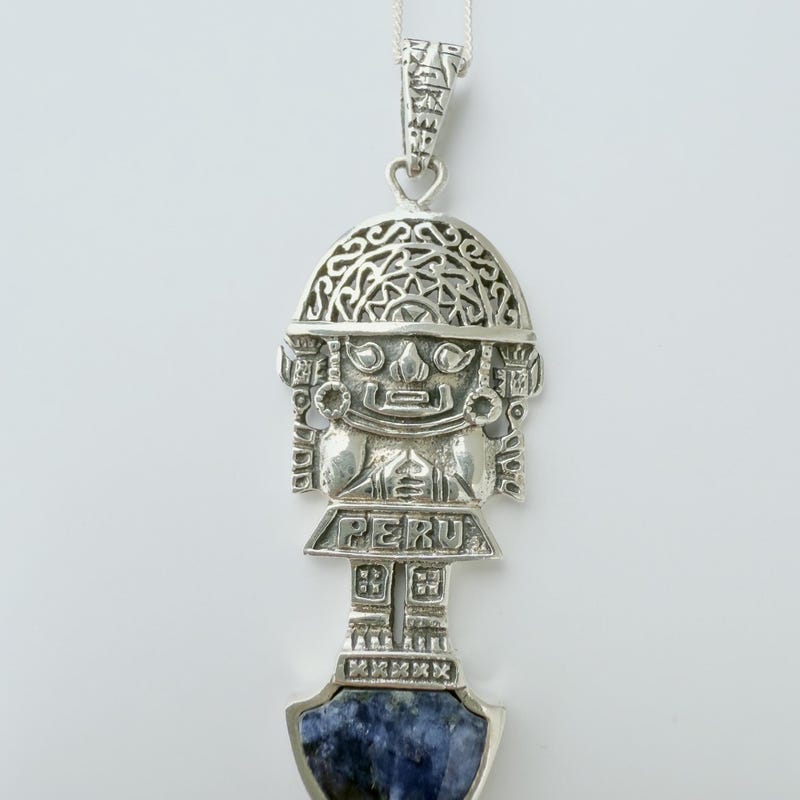 Sodalite Peruvian Pendant - Etsy