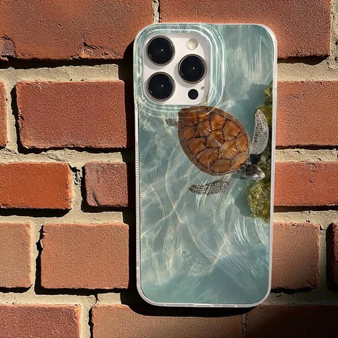 Sea Turtle iPhone Case – Chiffon Texture, Lightweight Summer Cover - Etsy