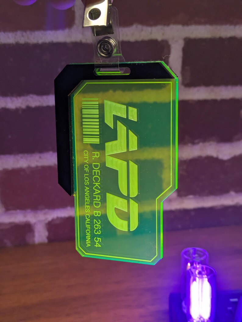 Cyberpunk ID Badge, Sci-fi Identification Card, Cosplay Prop, Blade ...