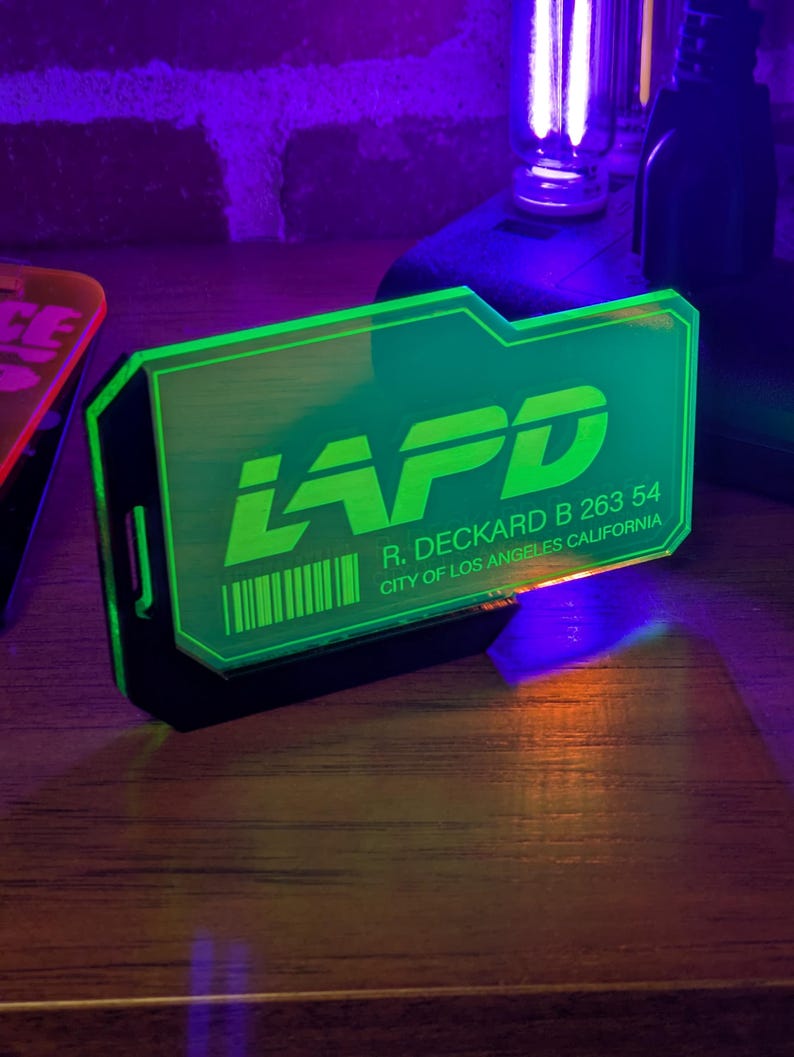 Cyberpunk ID Badge, Sci-fi Identification Card, Cosplay Prop, Blade ...