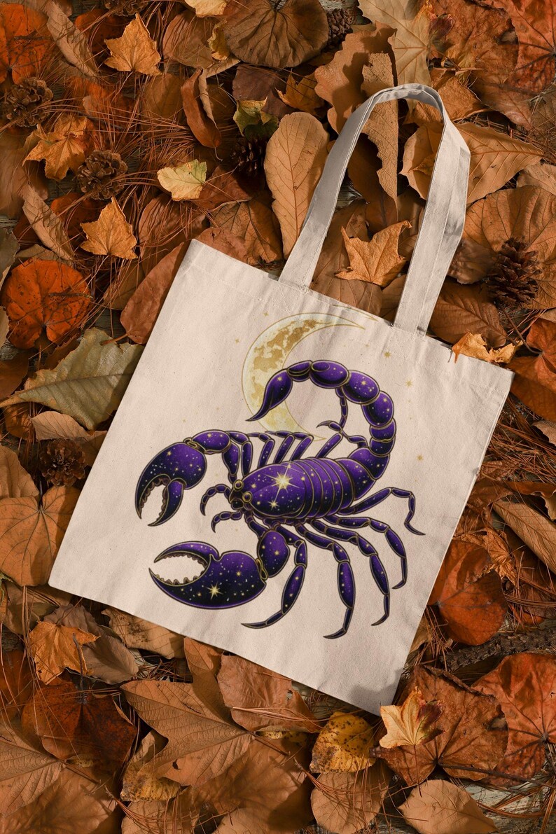 Scorpio Zodiac PNG: Celestial Scorpion Moon Art (digital Download ...