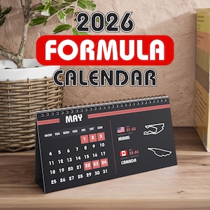 F1 Calendar 2026 Formula One Racing Schedule - Etsy