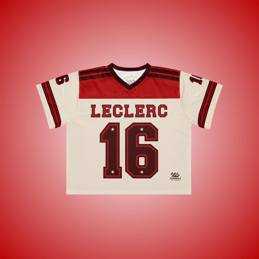 Charles Leclerc F1 Football Jersey, Ferrari Racing Shirt, Formula 1 ...